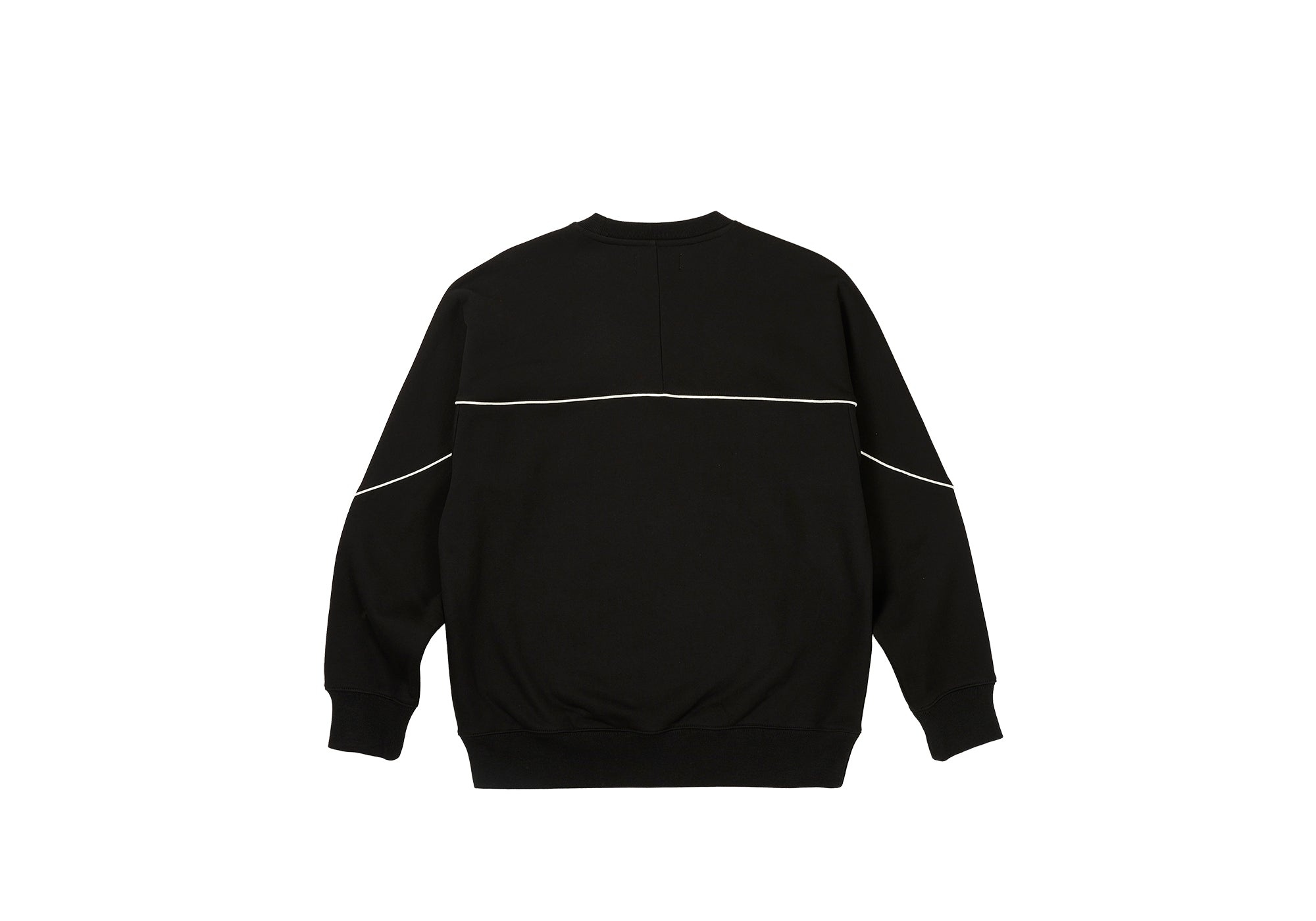 PALACE PIPED CREW BLACK | REVERSIBLE