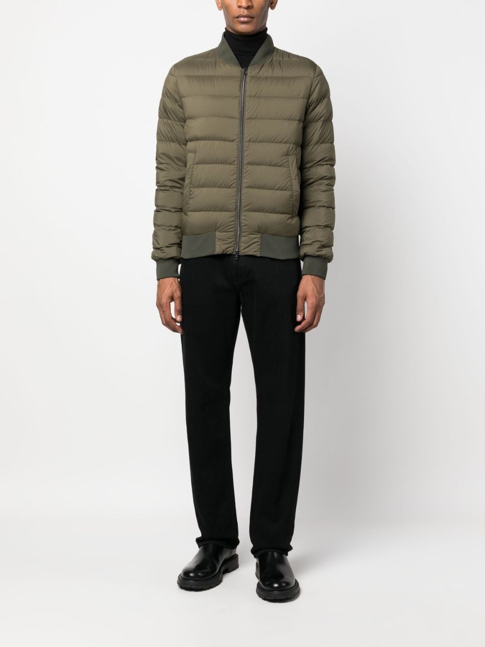 Herno baseball-collar padded jacket | REVERSIBLE