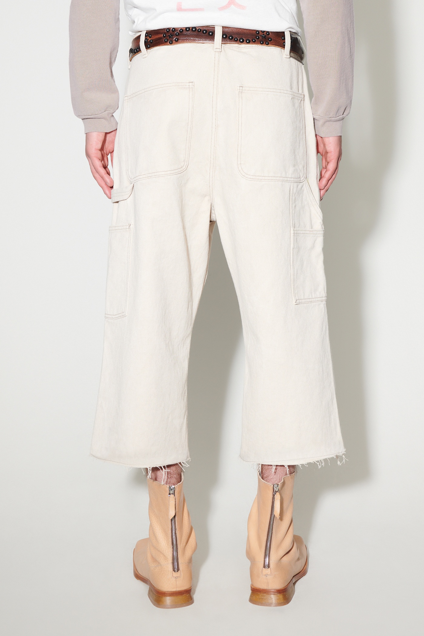 Our Legacy Joiner Capri Cut Ghost Attic Splatter Denim | REVERSIBLE