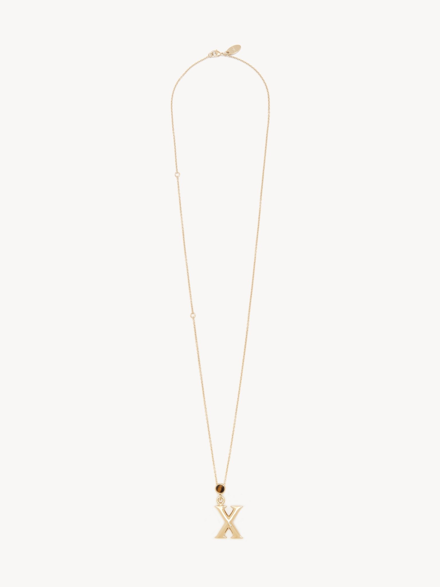 Chloe ALPHABET NECKLACE WITH PENDANT X REVERSIBLE