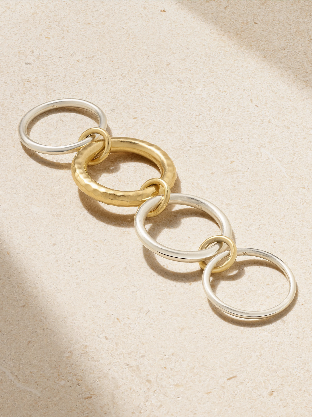 Spinelli Kilcollin Janssen Linked Sterling Silver And 18-karat Gold ...
