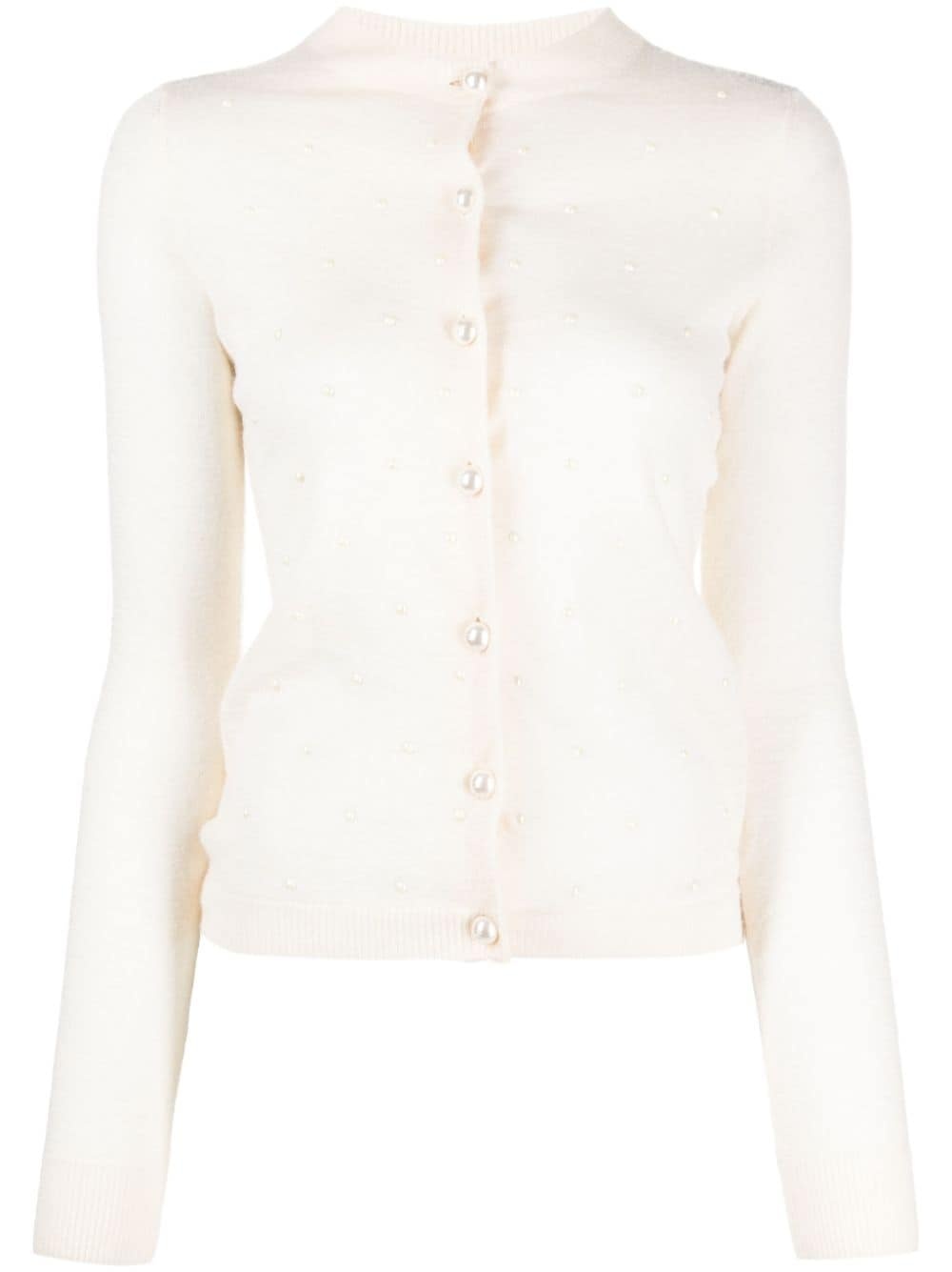 CHANEL 2000s pearl-embellished cardigan | REVERSIBLE