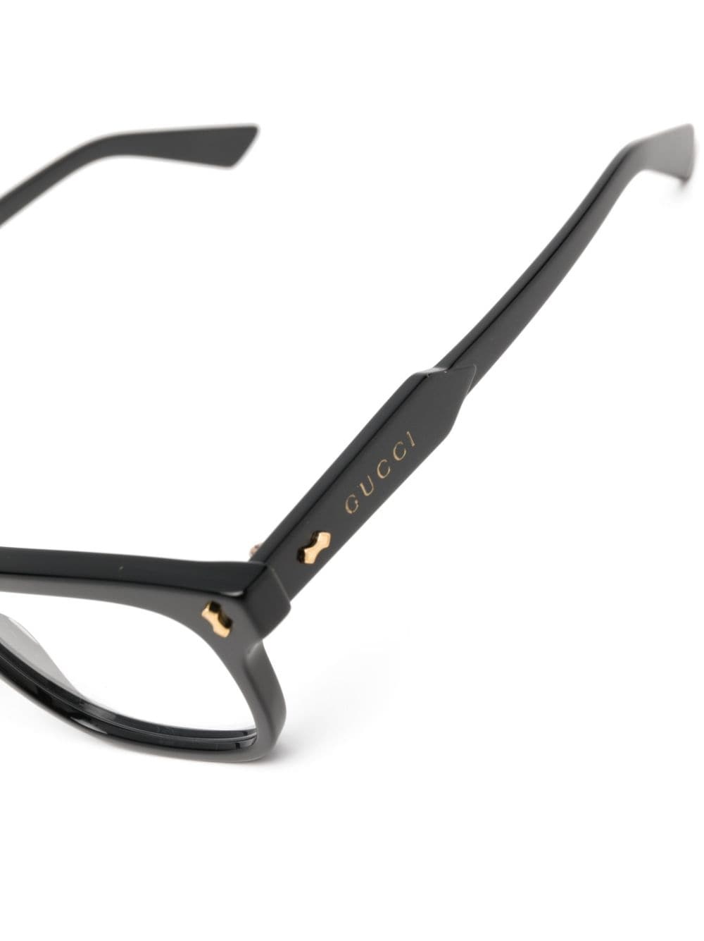 GUCCI logo-arm detail glasses | REVERSIBLE