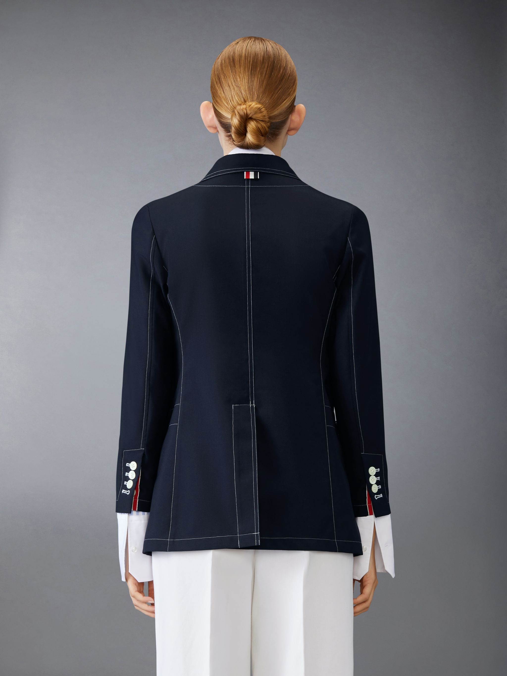 Thom Browne School Uniform Patch Pocket Jacket | REVERSIBLE