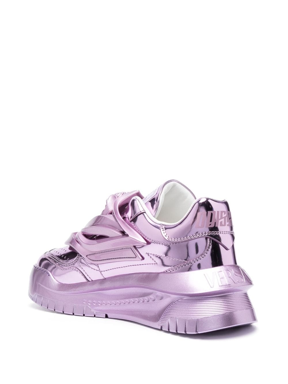 VERSACE Odissea metallic sneakers | REVERSIBLE