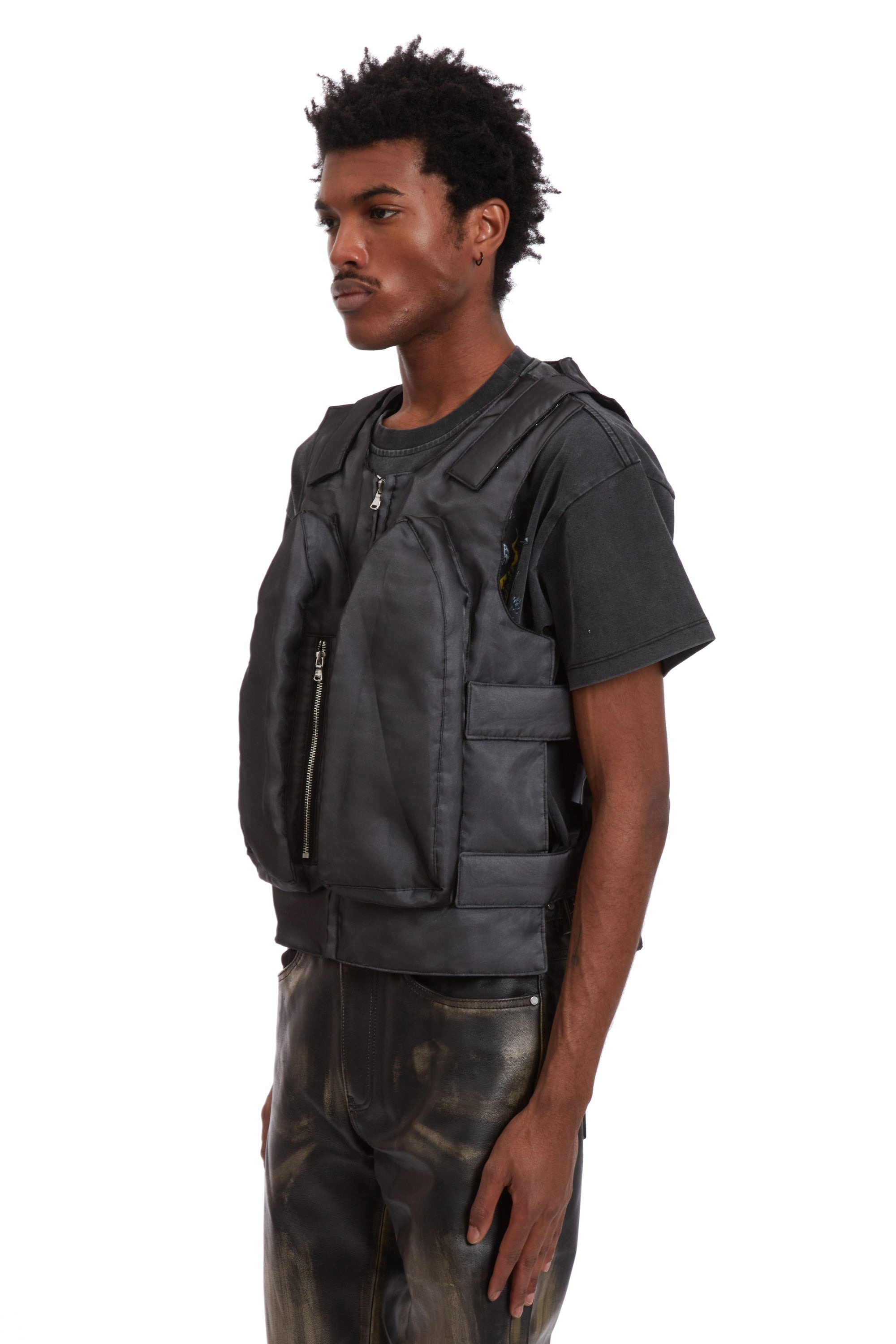 WHO DECIDES WAR ORGANZA BULLET POINT VEST | REVERSIBLE