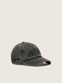 Golden Goose Anthracite baseball cap with tone-on-tone “Golden” patch ...