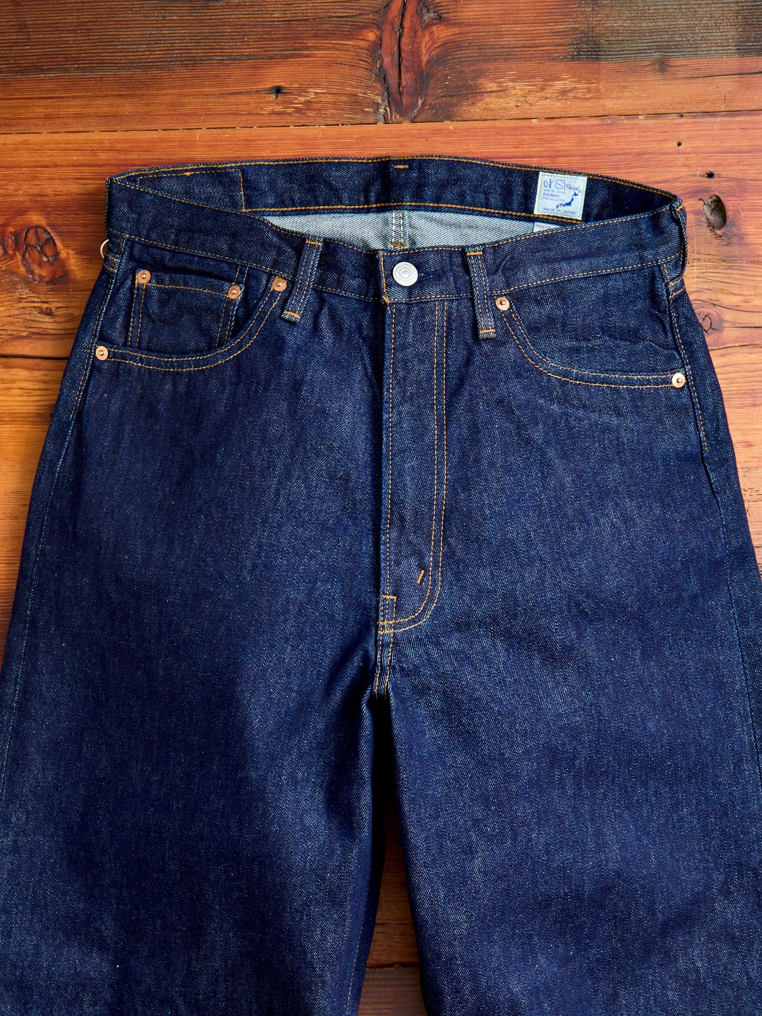 orSlow 100 13.5oz Denim - Super Dad Wide Fit | REVERSIBLE orSlow 100 13.5oz Denim - Super Dad Wide Fit | REVERSIBLE