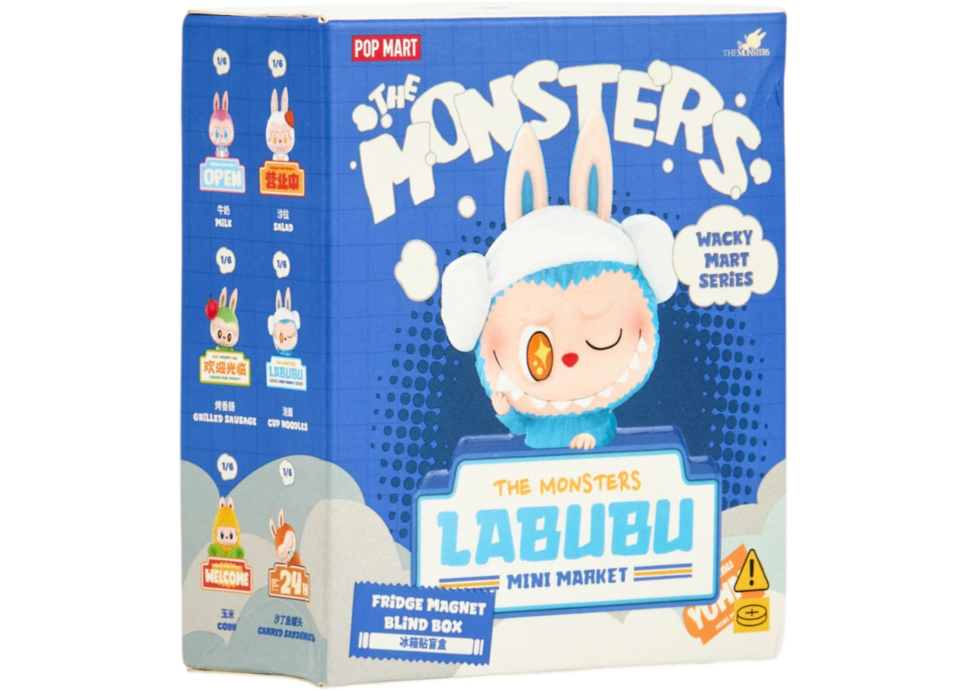 POP MART Pop Mart Labubu The Monsters Wacky Mart Series Fridge Magnet ...