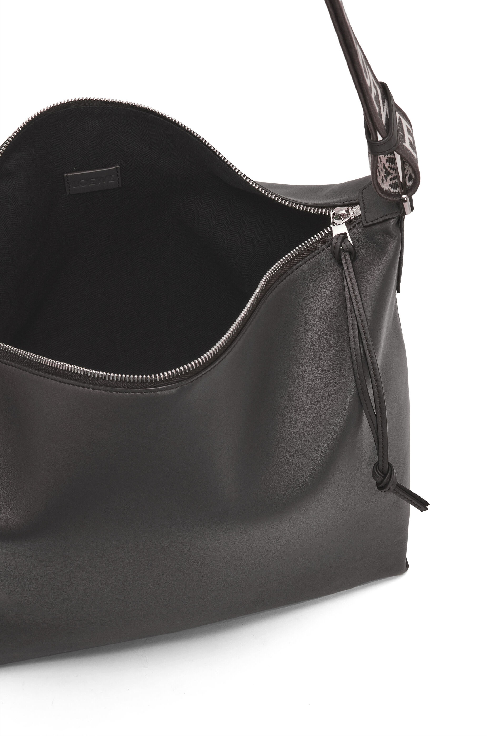 Loewe Cubi Crossbody bag in supple smooth calfskin and jacquard ...