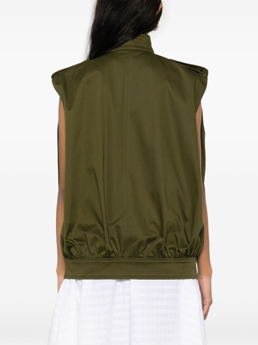 MSGM cotton cargo gillet | REVERSIBLE