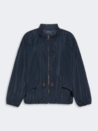'S Max Mara ONDE Water-repellent taffeta bomber jacket - ULTRAMARINE ...