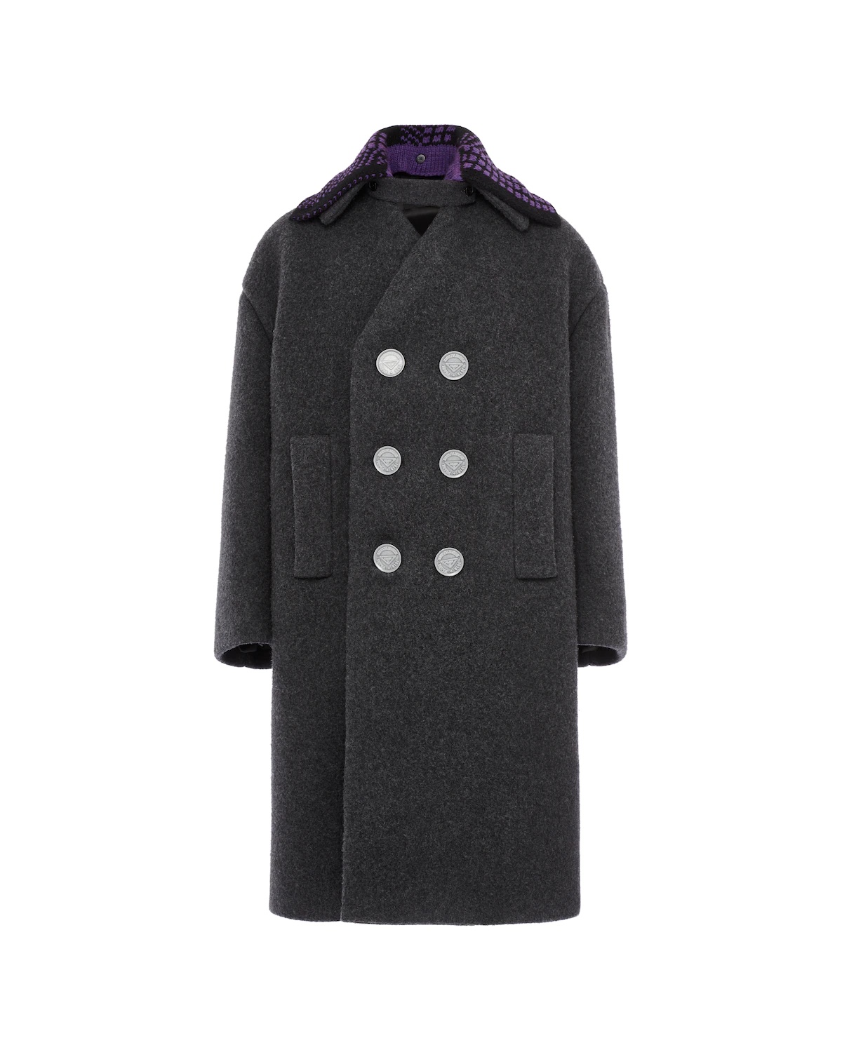 Prada Double-breasted wool caban jacket | REVERSIBLE