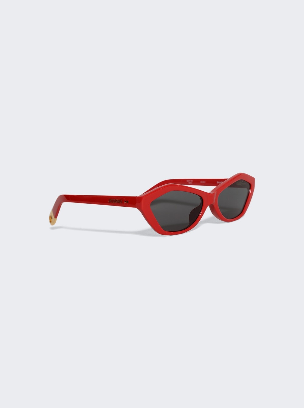 LINDA FARROW X Jacquemus Bambino Angular Sunglasses Red | REVERSIBLE