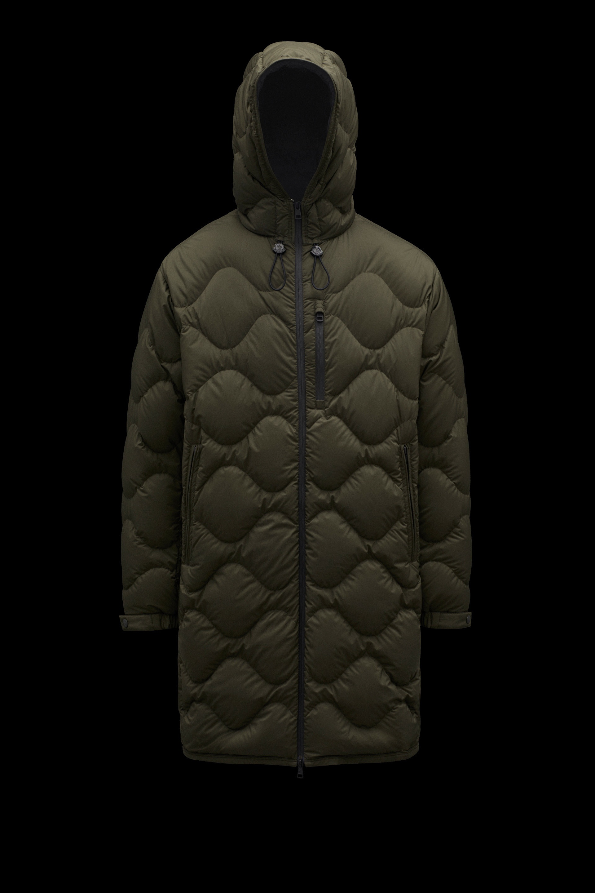 Moncler Duvivier Long Down Jacket | REVERSIBLE