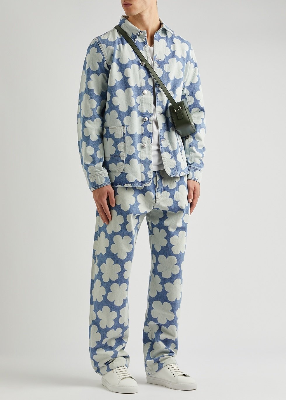 KENZO 'Hana Dots' denim workwear jacket | REVERSIBLE KENZO 'Hana Dots' denim workwear jacket | REVERSIBLE