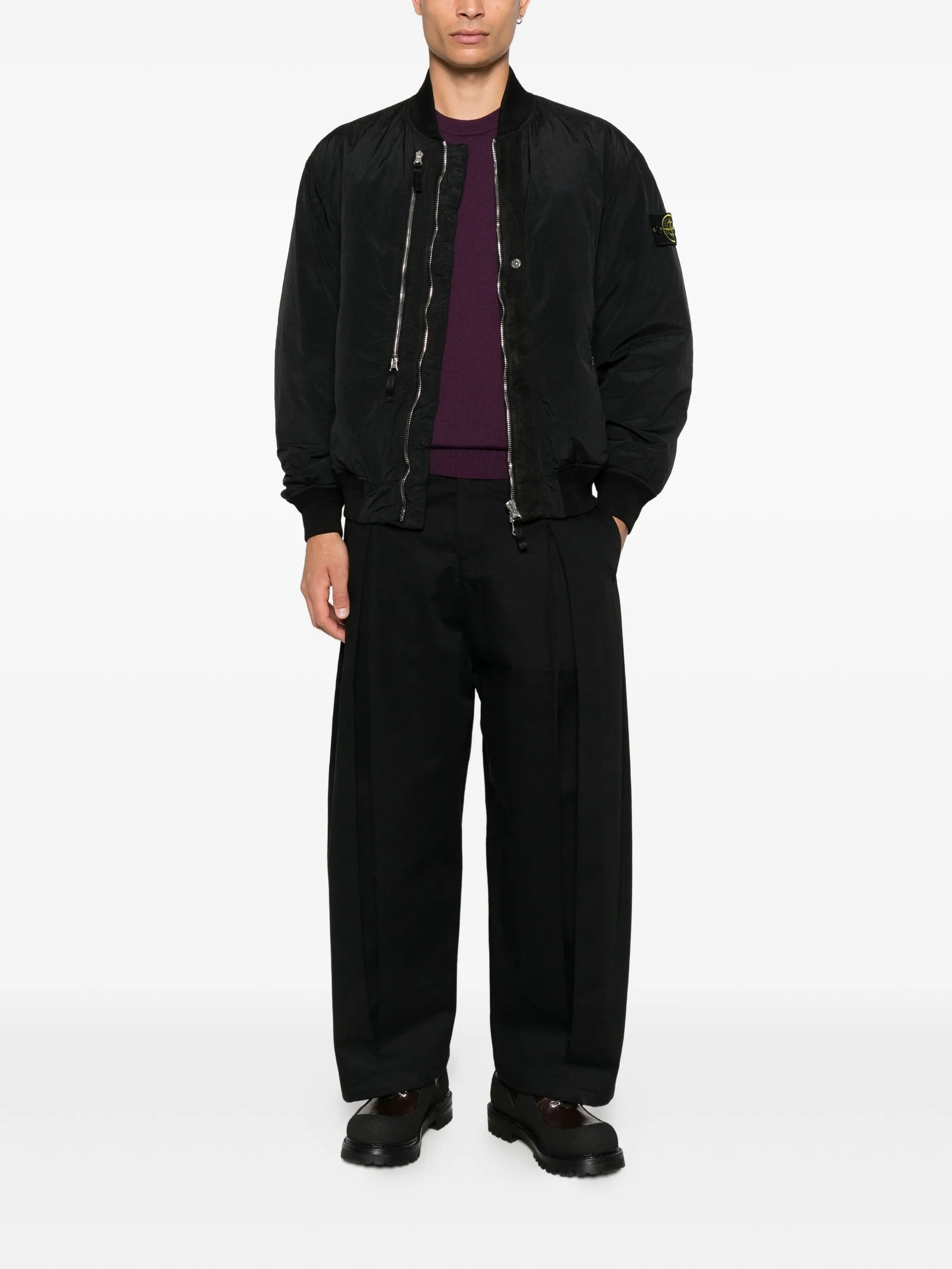 Stone Island Stone Island Compass-badge Bomber Jacket | REVERSIBLE