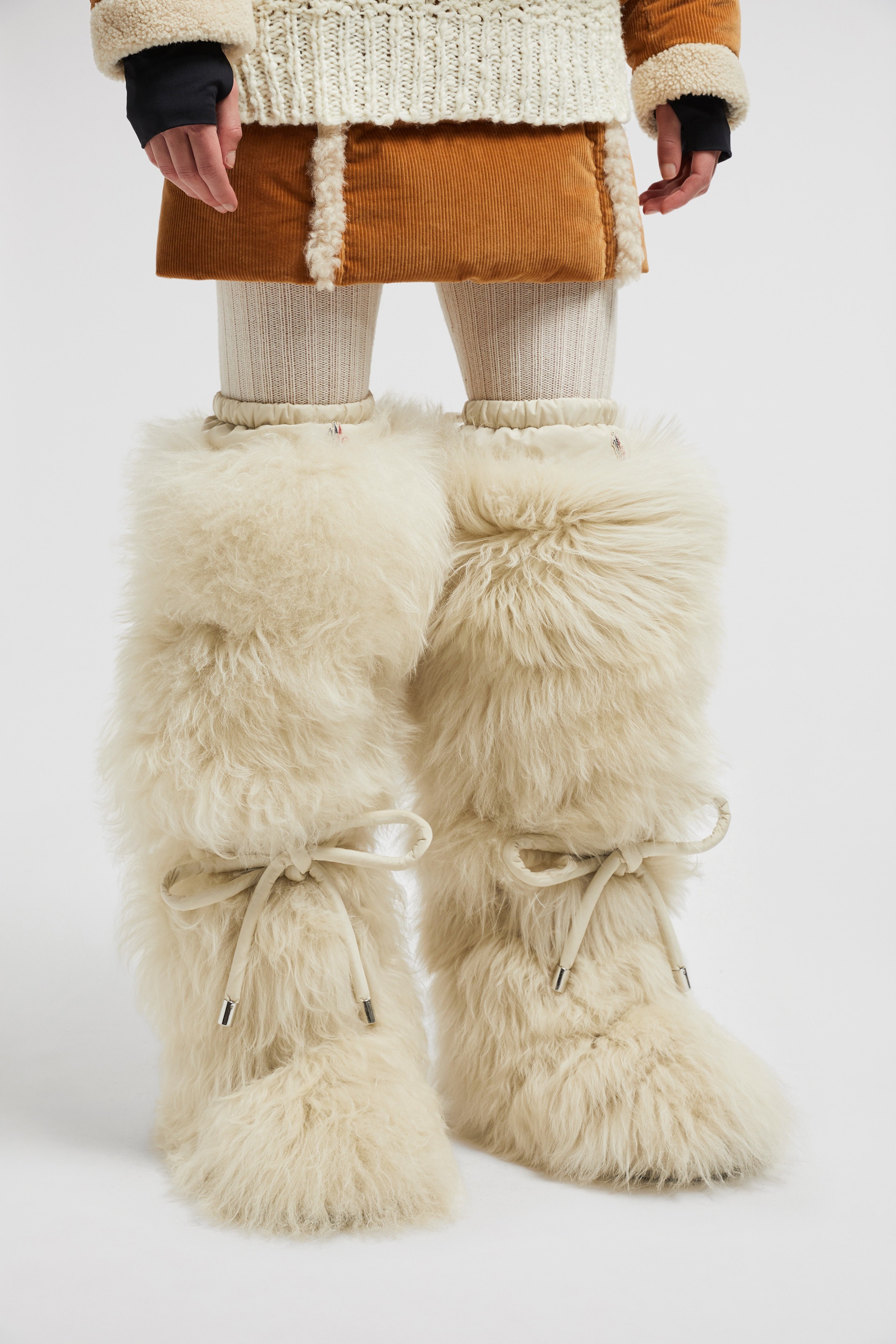 Moncler Gaia High Shearling Boots REVERSIBLE