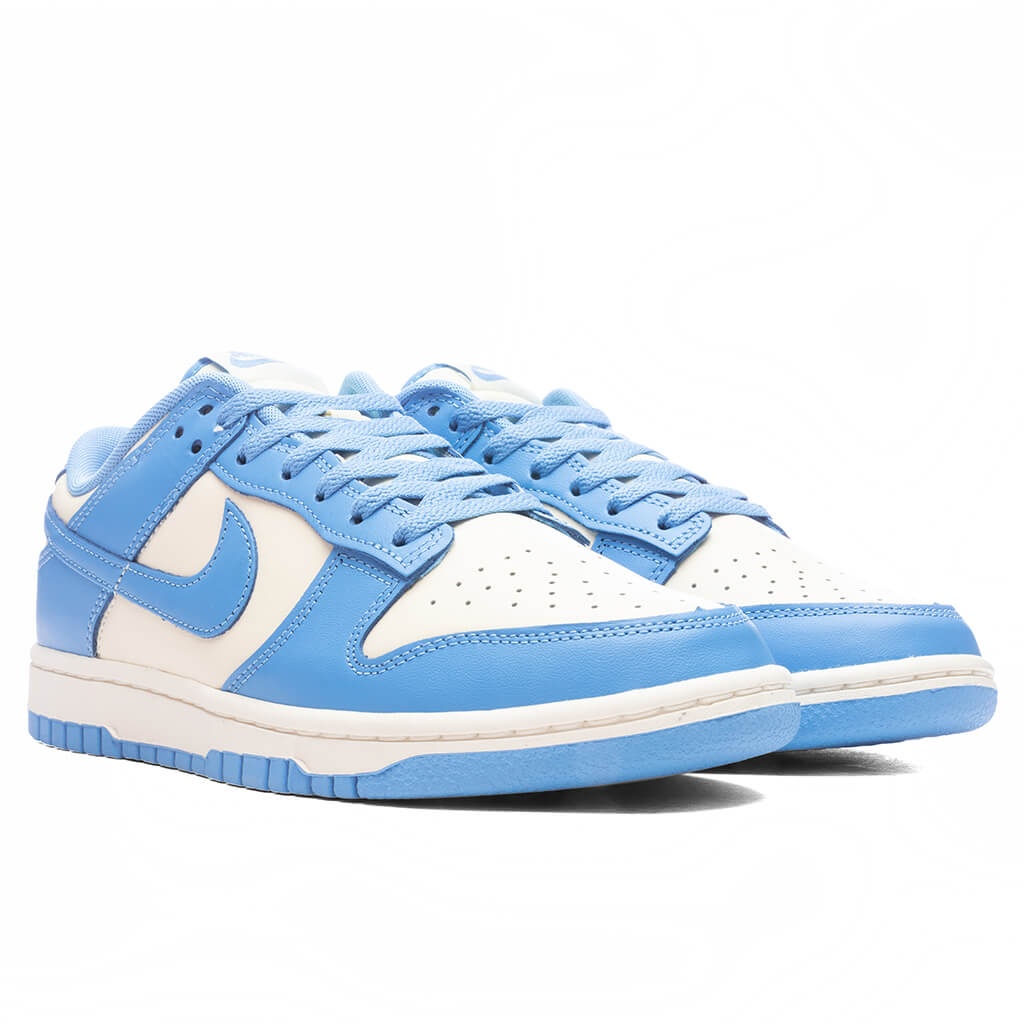 Nike DUNK LOW RETRO - COCONUT MILK/UNIVERSITY BLUE/GYM RED | REVERSIBLE