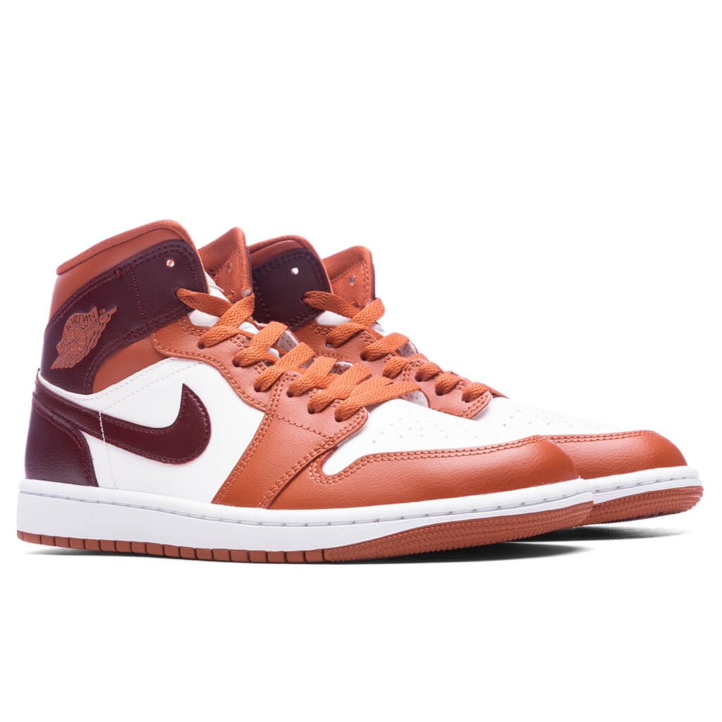 Jordan AIR JORDAN 1 MID - DUSTY PEACH/NIGHT MAROON/SAIL | REVERSIBLE