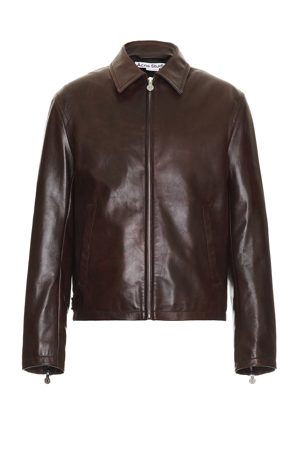 Acne Studios Leather Zip Jacket | forward | REVERSIBLE Acne Studios Leather Zip Jacket | forward | REVERSIBLE