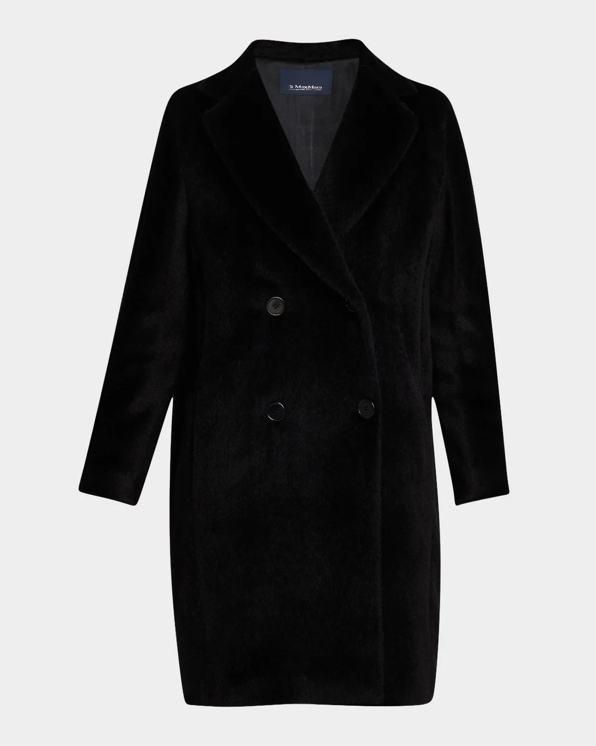 Max Mara Roseto Double-Breasted Wool Coat | REVERSIBLE