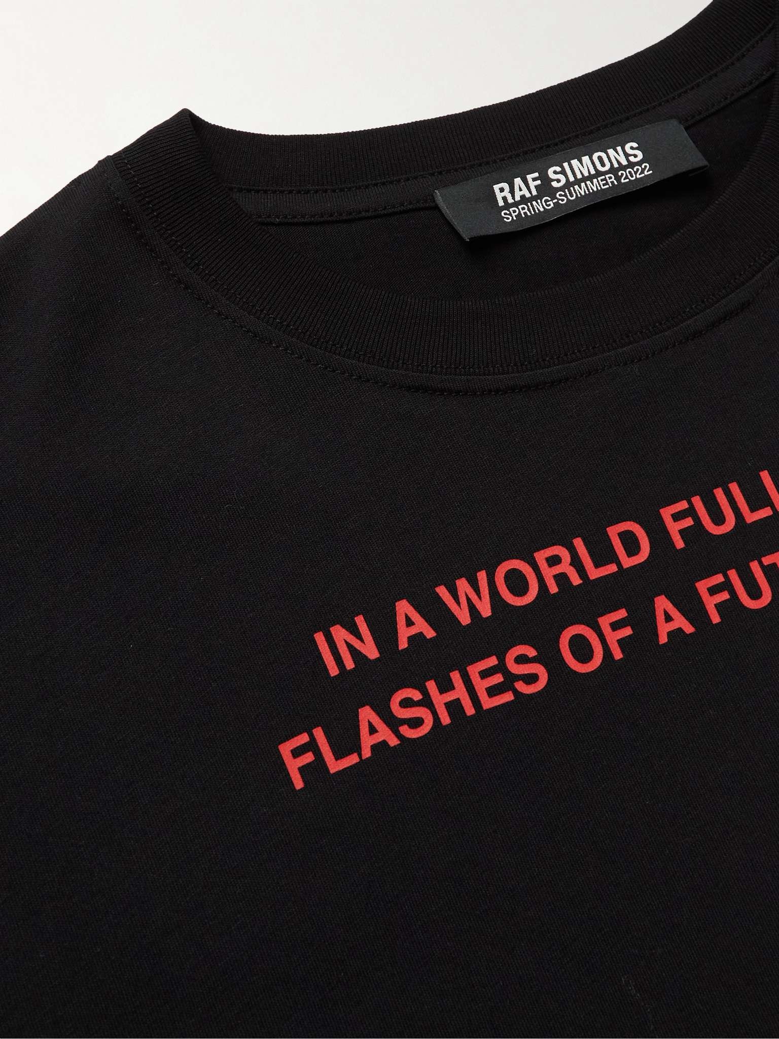 Raf Simons Oversized Printed Cotton-Jersey T-Shirt | REVERSIBLE Raf Simons Oversized Printed Cotton-Jersey T-Shirt | REVERSIBLE