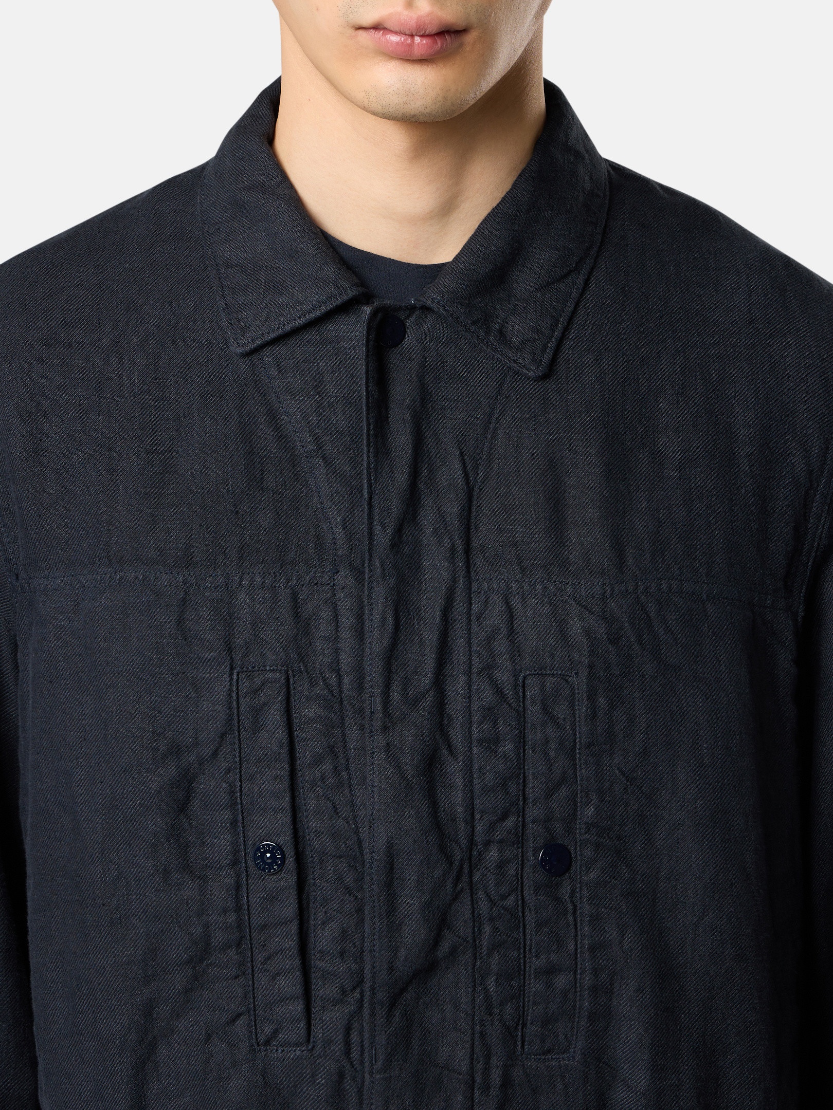 Stone Island 1200010 DIAGONAL LINEN_STONE ISLAND GHOST | REVERSIBLE