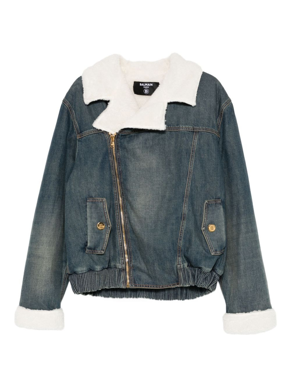Balmain shearling zip jacket | REVERSIBLE