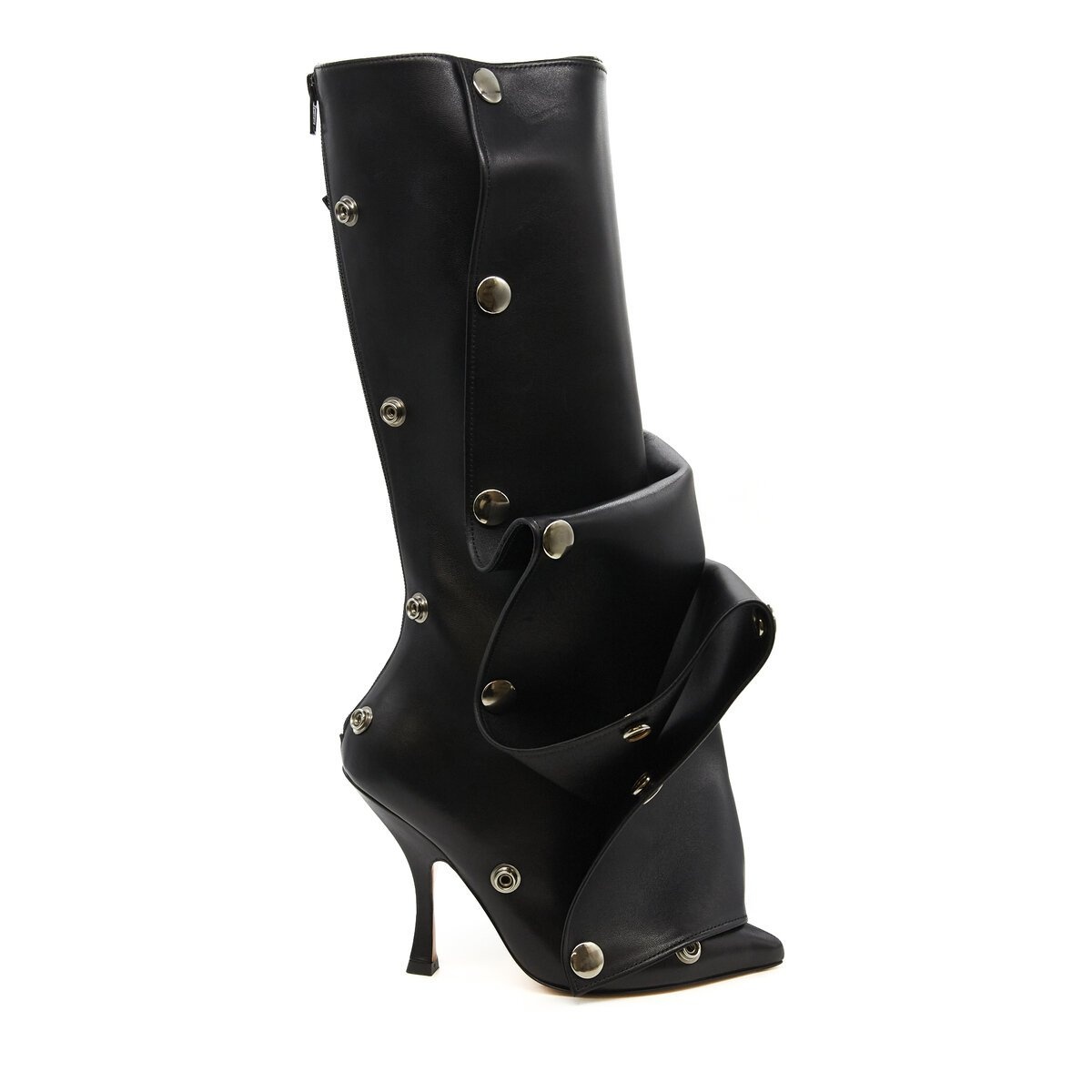 Y/Project Knee High Snap Off Adjustable Boots in Black | hervia ...