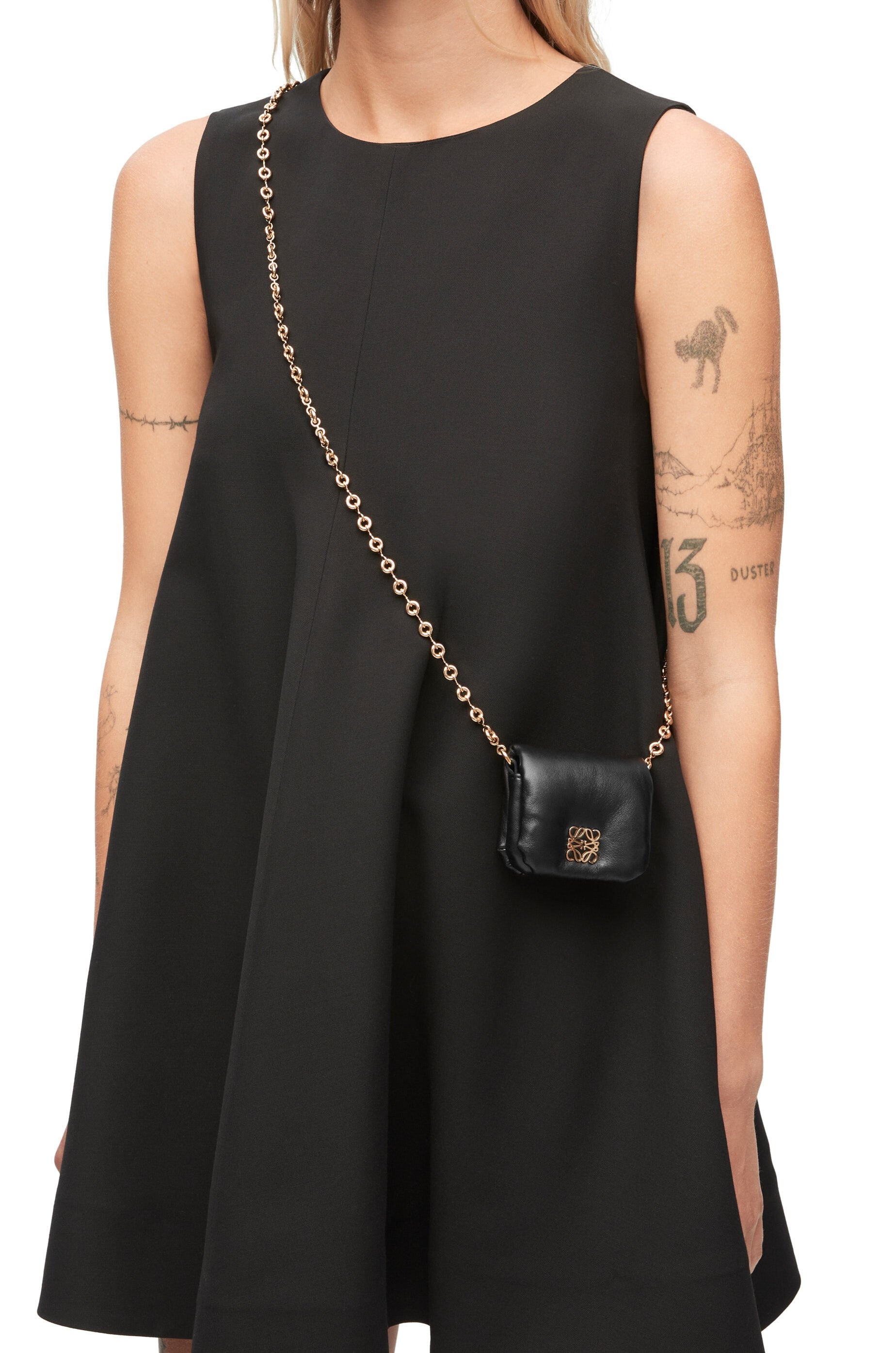 Loewe Puffer Goya case in shiny nappa lambskin | REVERSIBLE