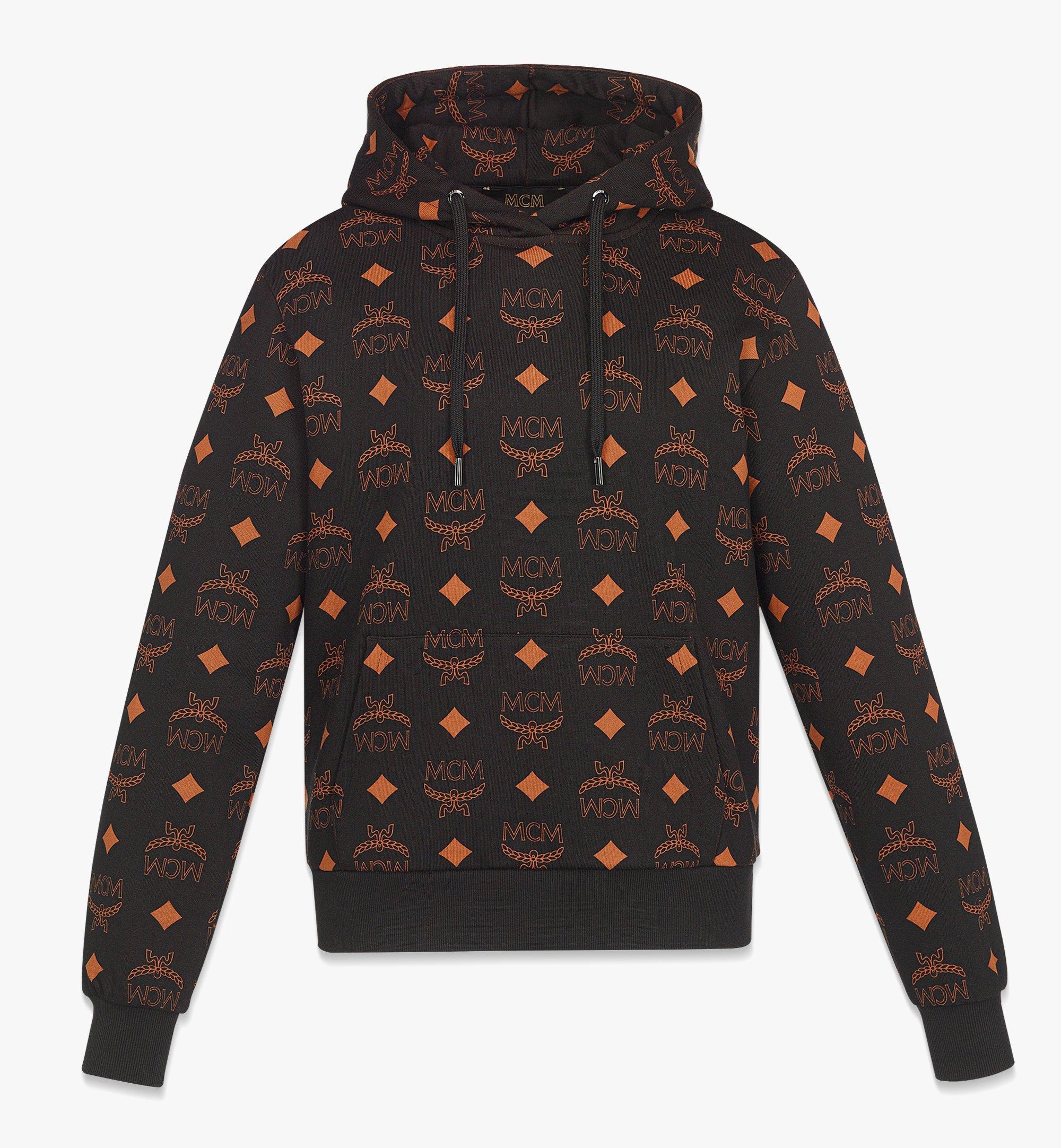 MCM Maxi Monogram Print Hoodie in Organic Cotton | mcm MCM Maxi Monogram Print Hoodie in Organic Cotton | mcm
