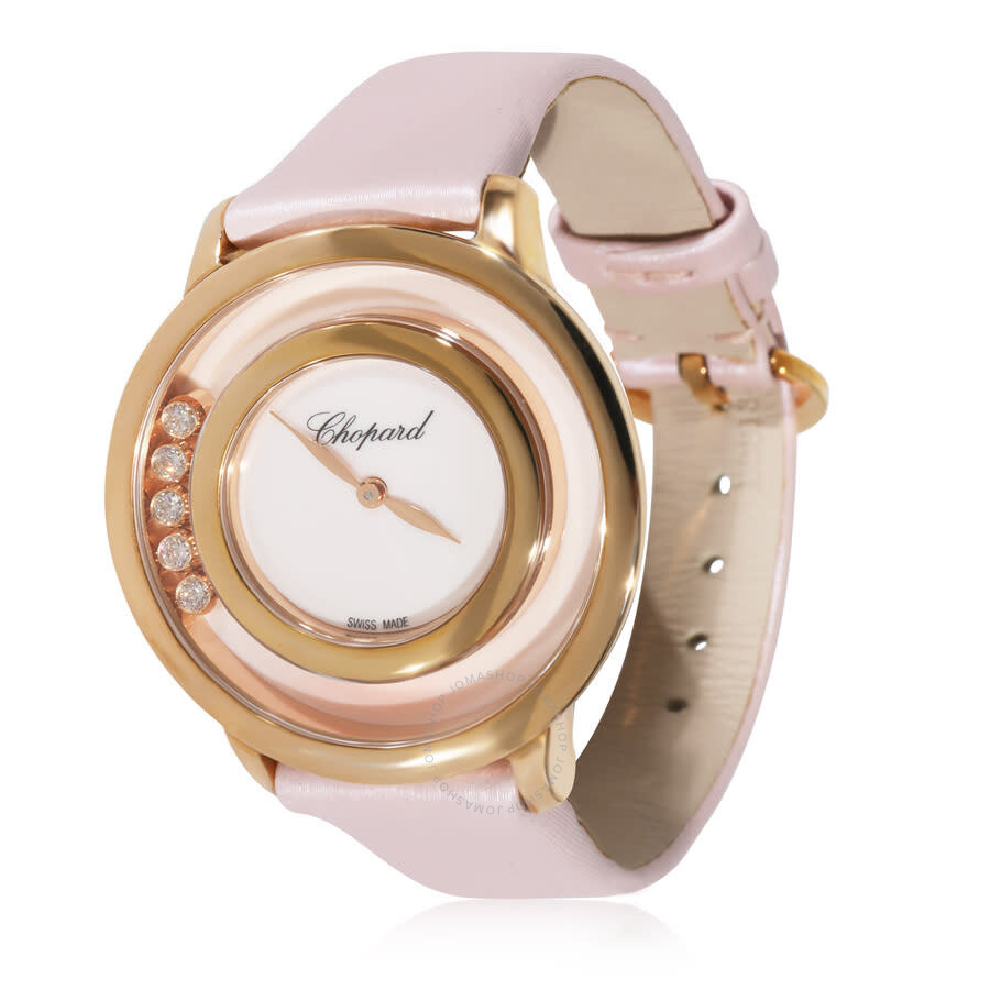 Chopard Pre-owned Chopard Happy Diamonds Quartz Pink Dial Ladies Watch ...