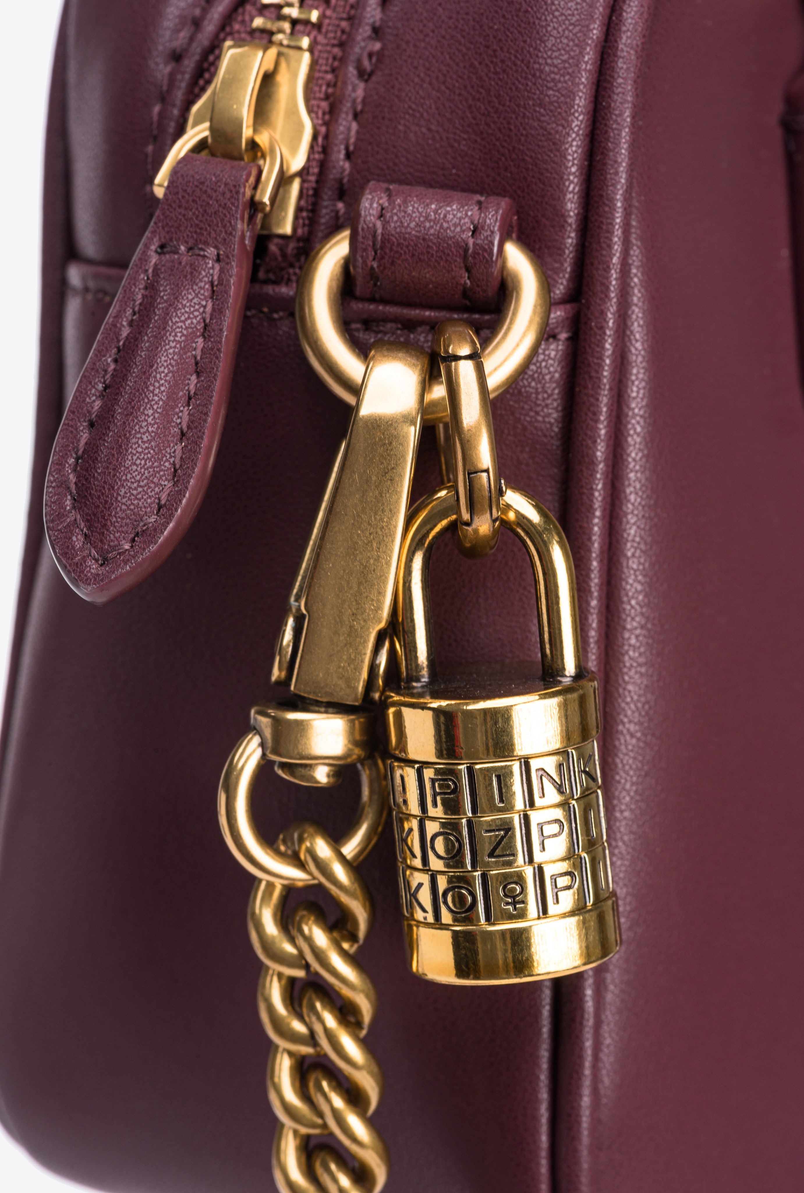 PINKO MINI BOWLING BAG IN LEATHER | REVERSIBLE