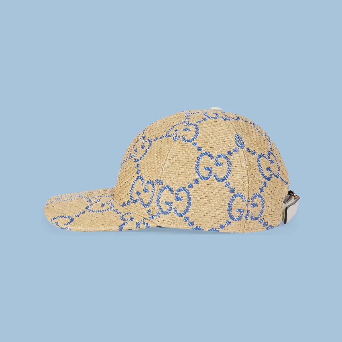 GUCCI GG raffia-effect baseball hat | REVERSIBLE
