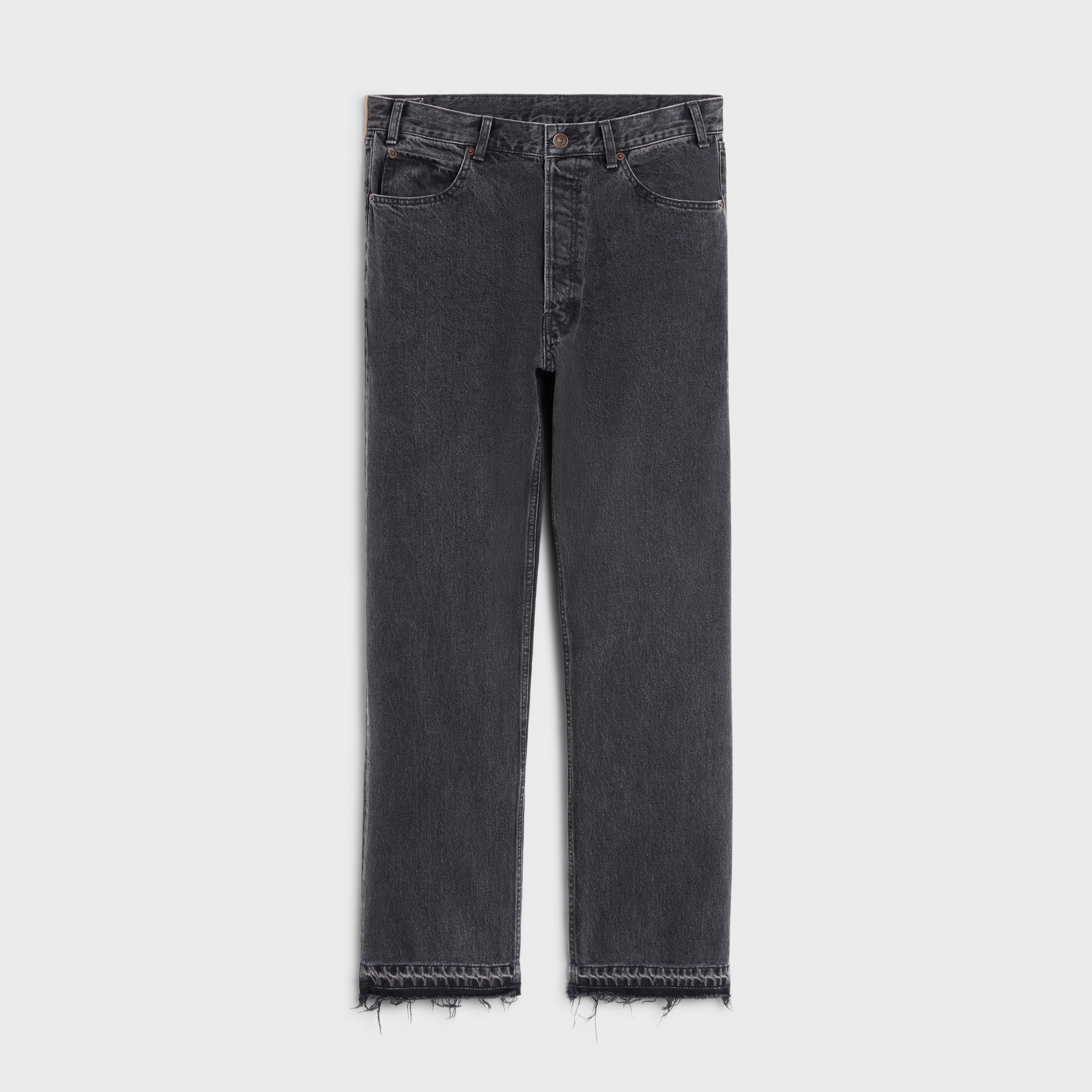CELINE Wesley jeans in charcoal wash denim | REVERSIBLE CELINE Wesley jeans in charcoal wash denim | REVERSIBLE