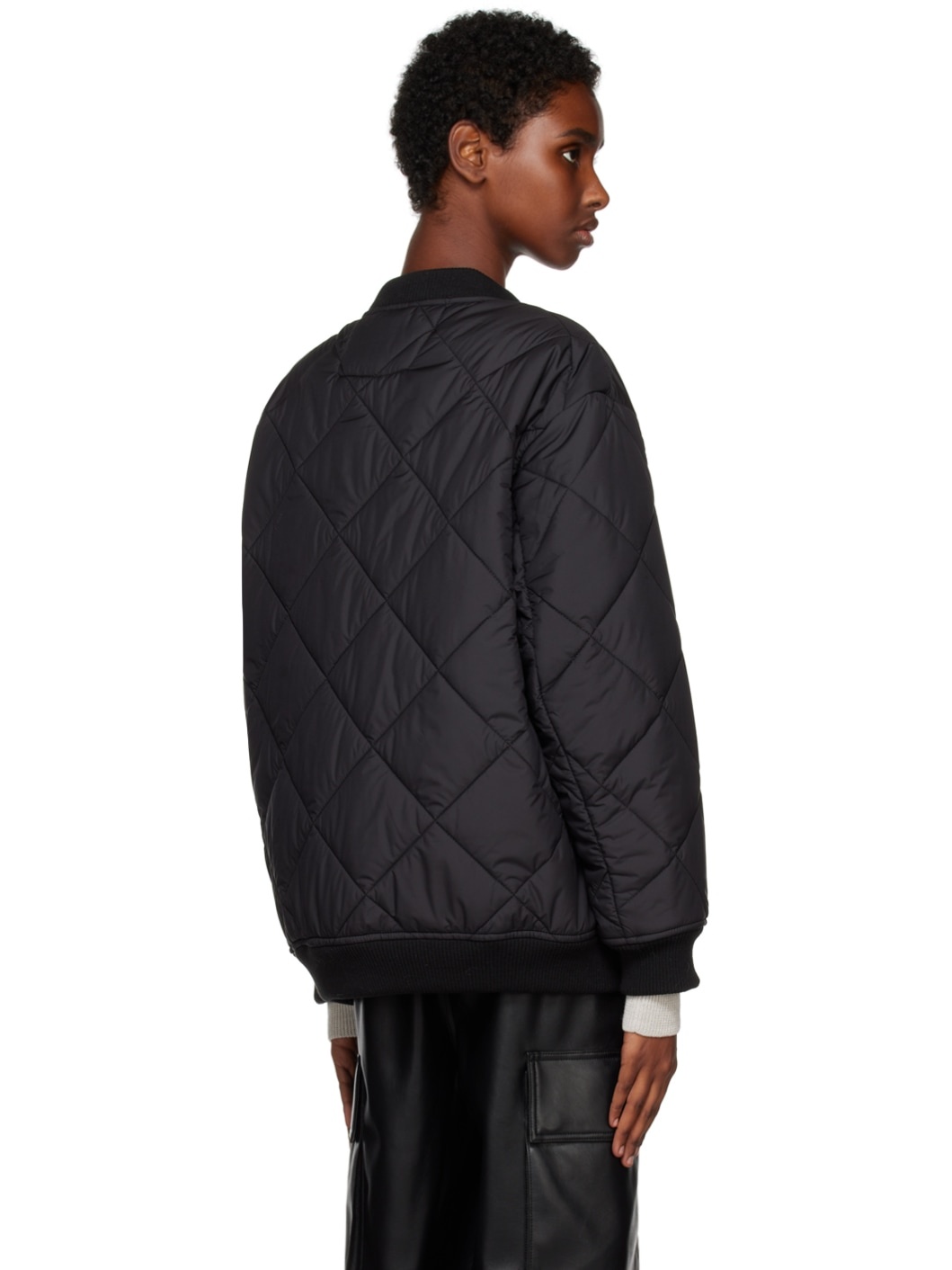 STAND STUDIO Black Spring Jacket | REVERSIBLE