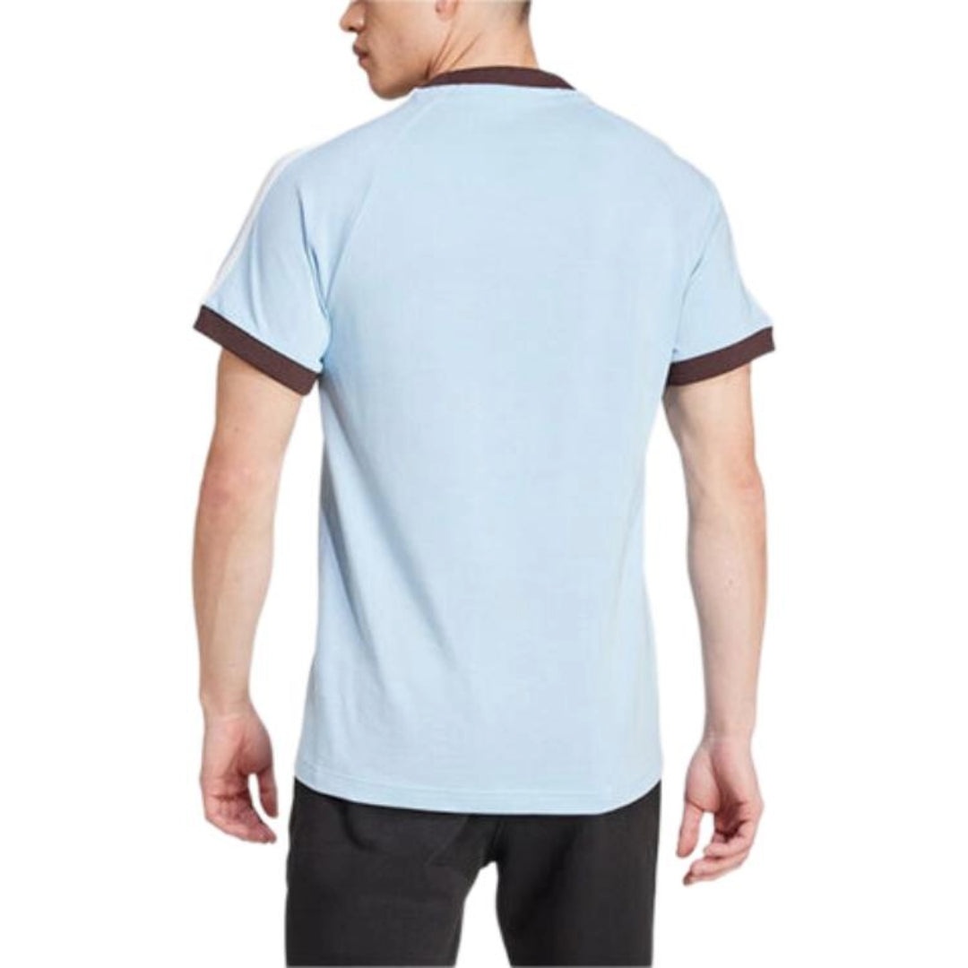 adidas adidas Originals Small Logo Stripe Crew Neck Straight Fit T ...