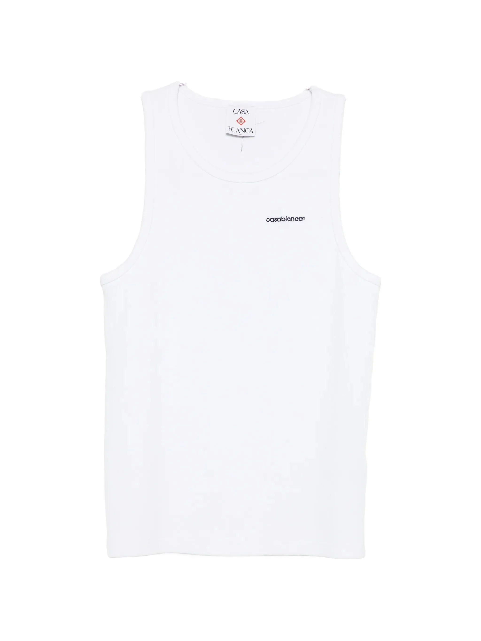 CASABLANCA Casablanca Logo-print Tank Top - PF26-JTS-057 01 WHITE ...