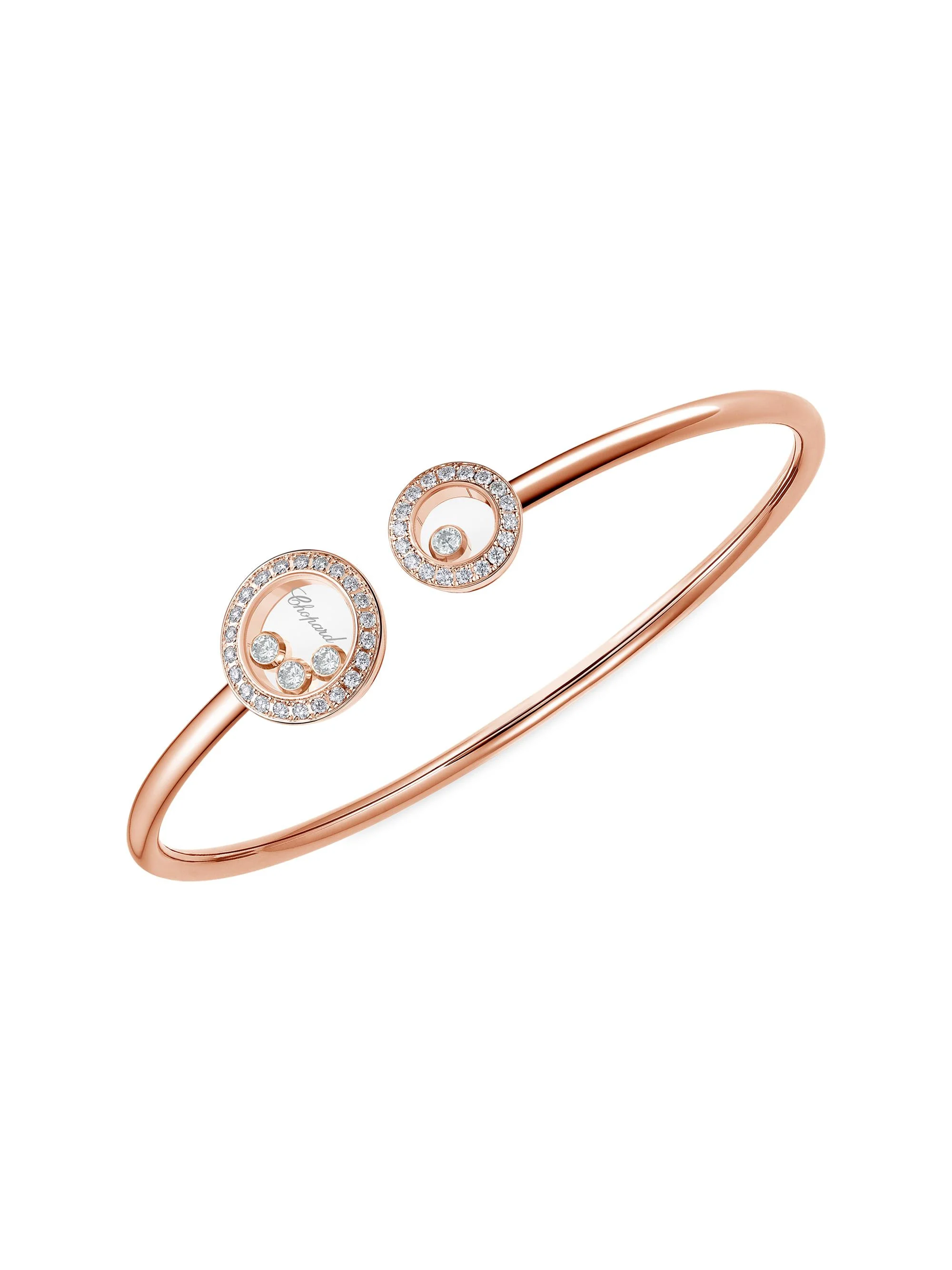 Chopard Happy Diamonds Icons 18K Rose Gold & Diamond Bangle ...