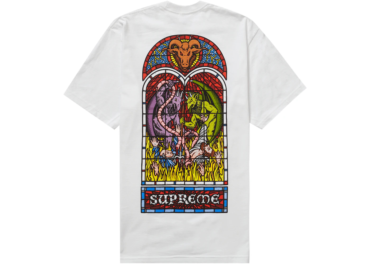 Supreme Supreme Worship Tee White | REVERSIBLE