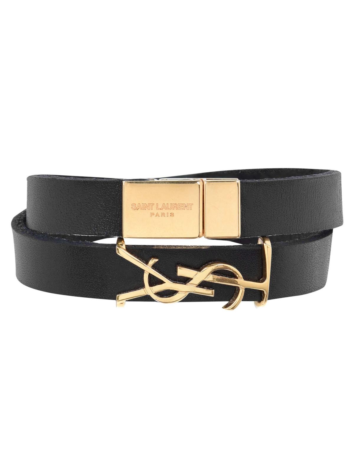 Saint laurent double wrap bracelet store