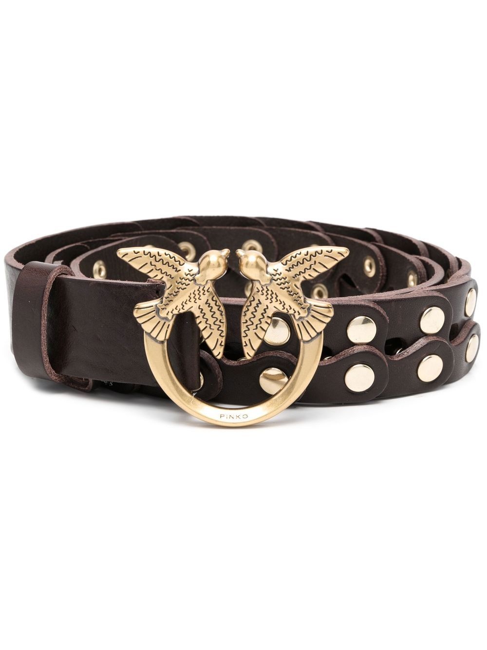 PINKO studded Love Bird belt | REVERSIBLE