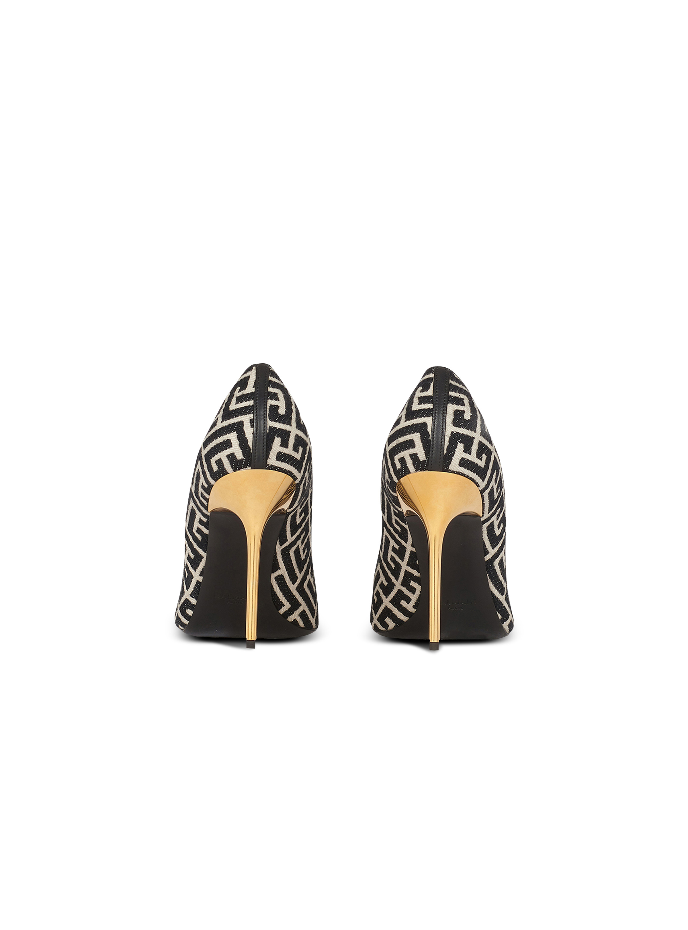 Balmain Ruby stilettos with jacquard monogram | REVERSIBLE