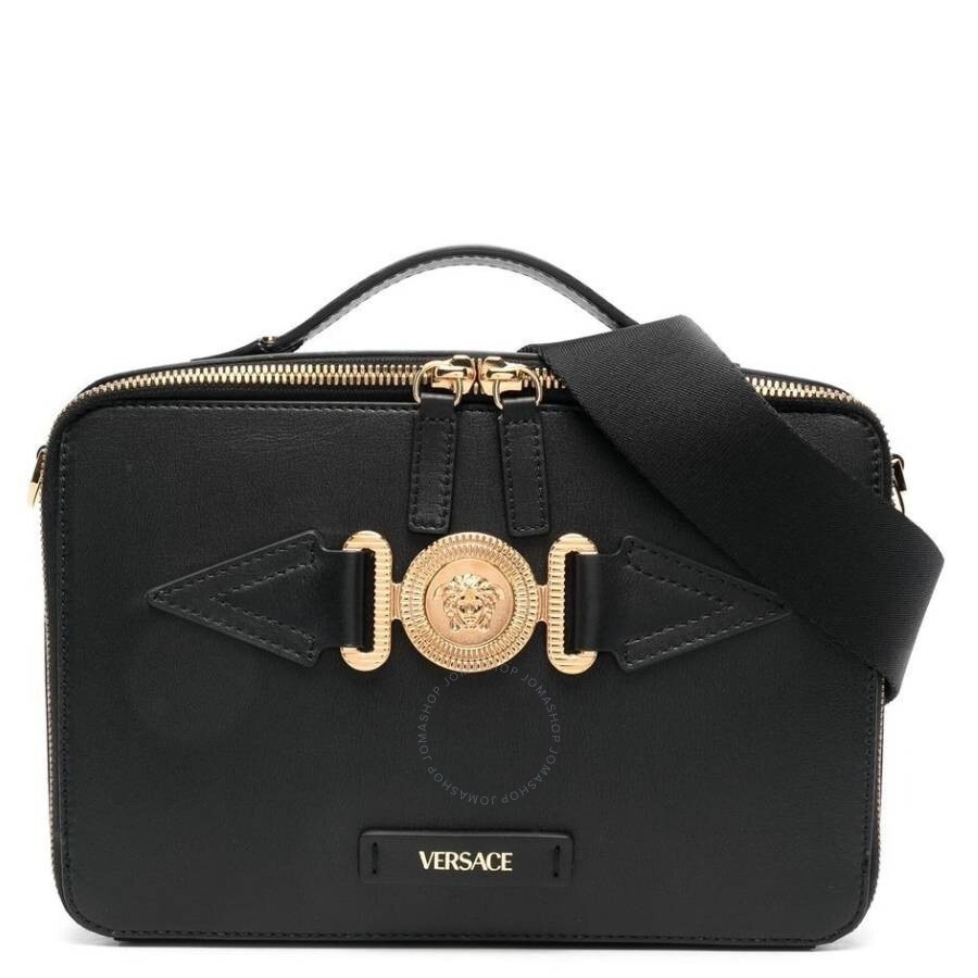 VERSACE Versace Medusa Biggie Zip-Around Messenger Bag | jomashop ...