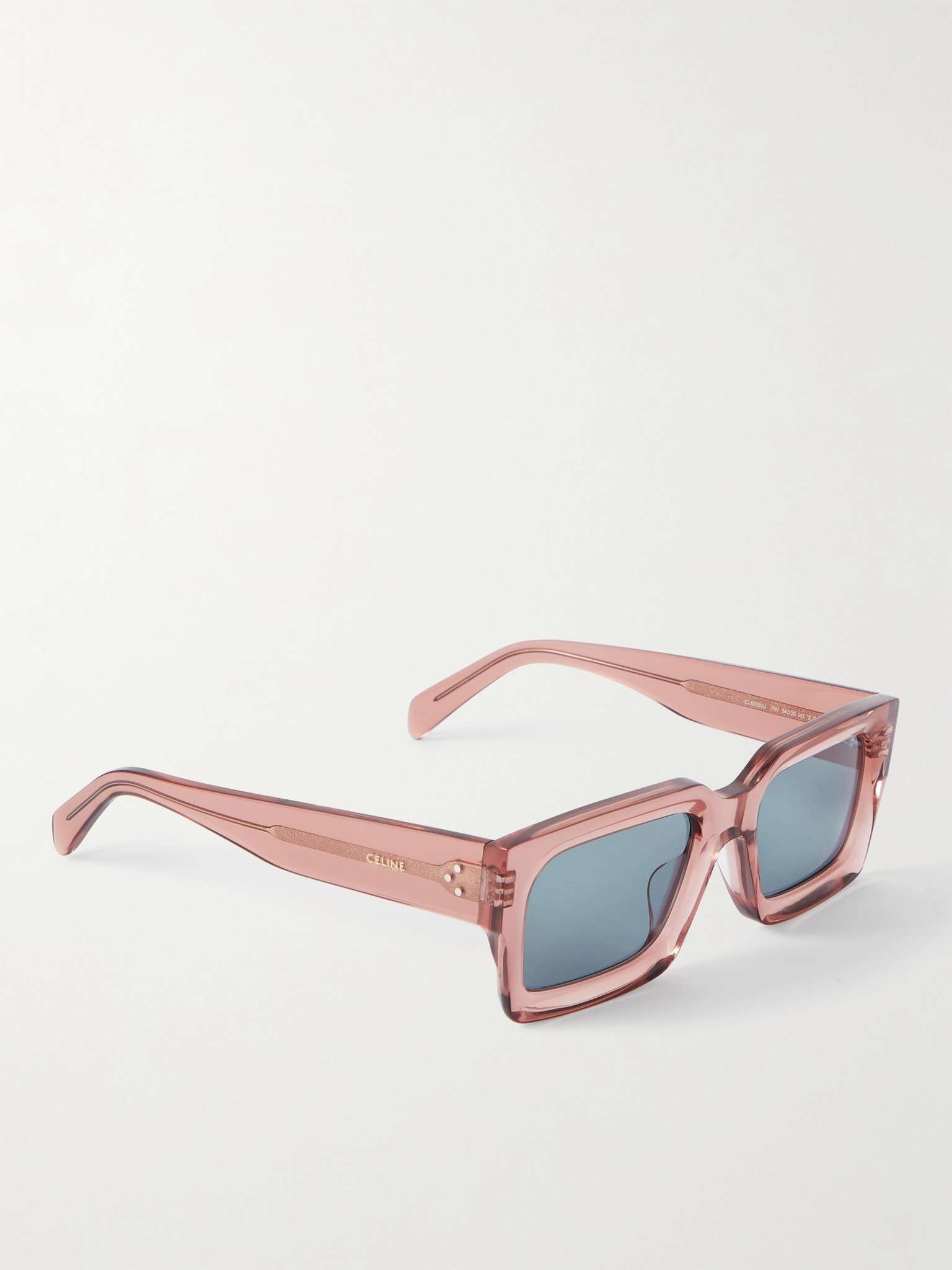 CELINE Rectangular-Frame Acetate Sunglasses | REVERSIBLE