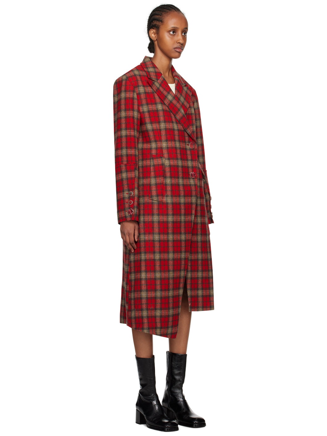 Andersson Bell Red Enya Coat | REVERSIBLE