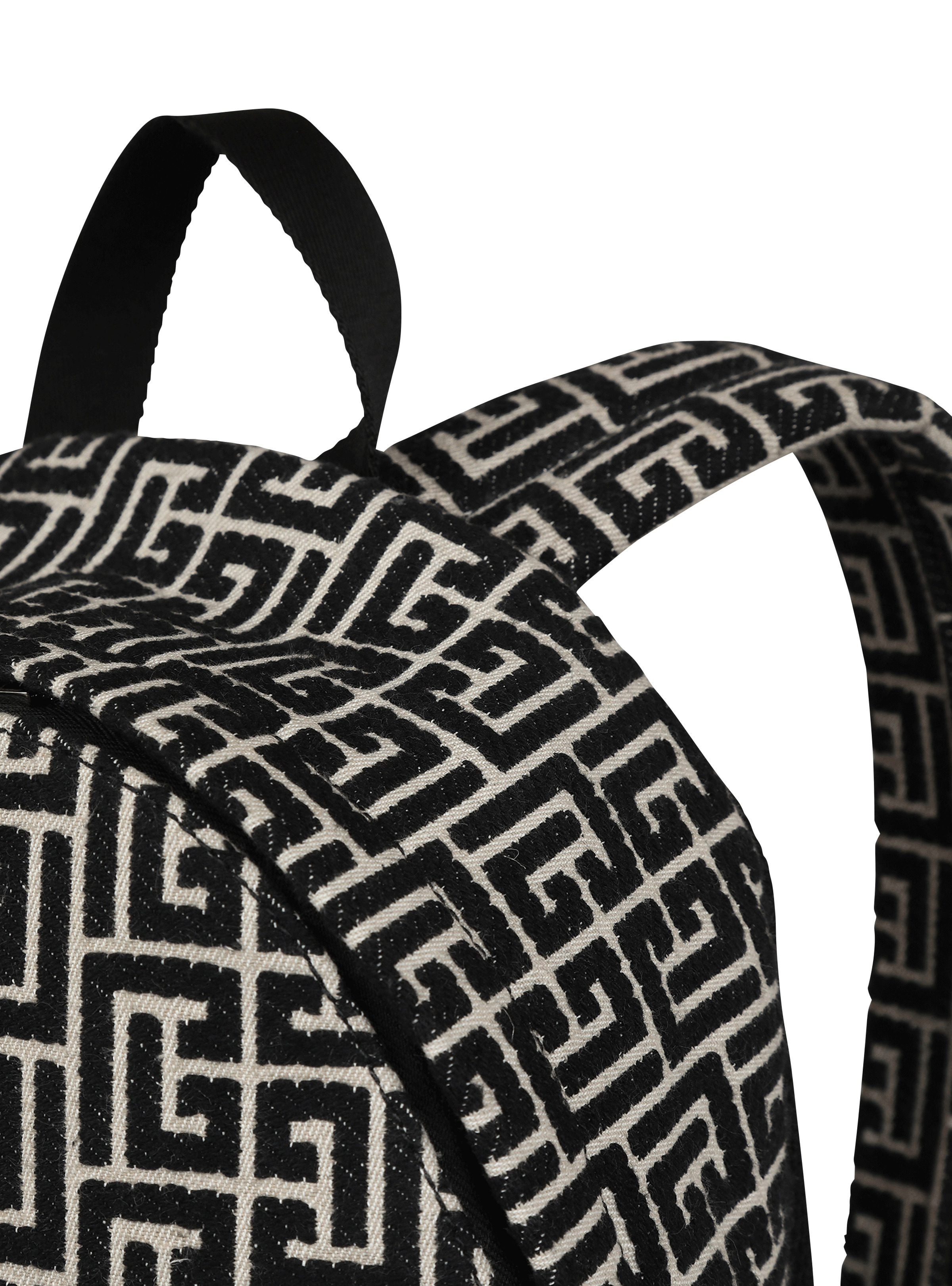 Balmain Backpack with jacquard monogram | REVERSIBLE