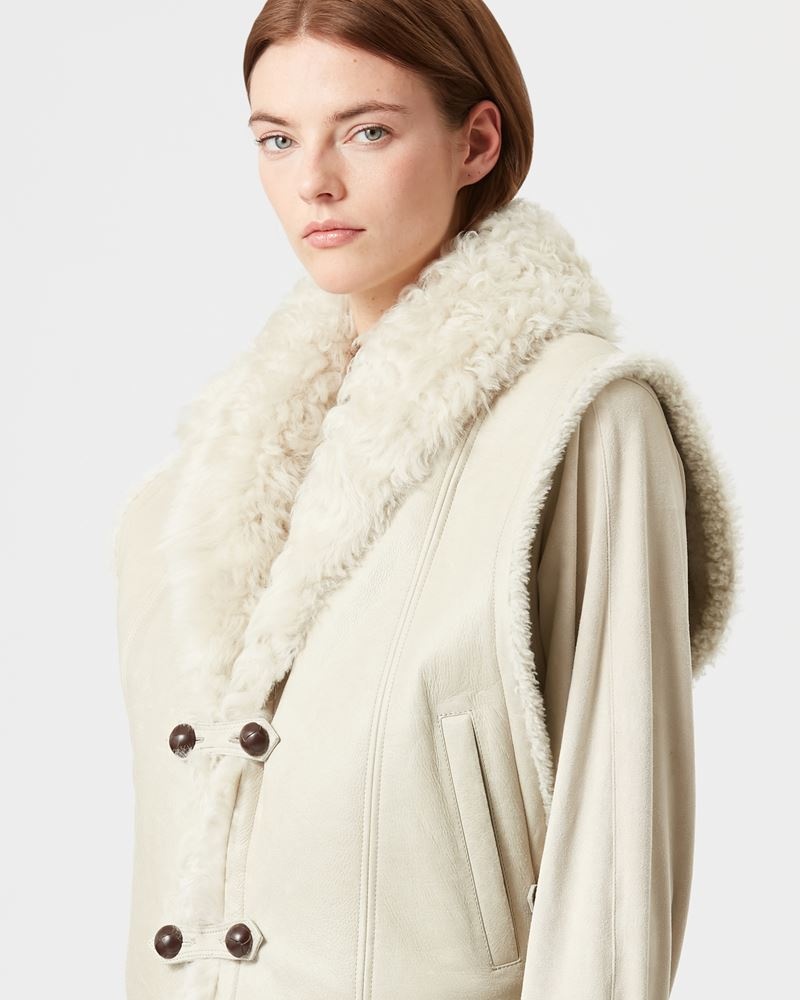 Isabel Marant BRESCIA SHEARLING JACKET | REVERSIBLE
