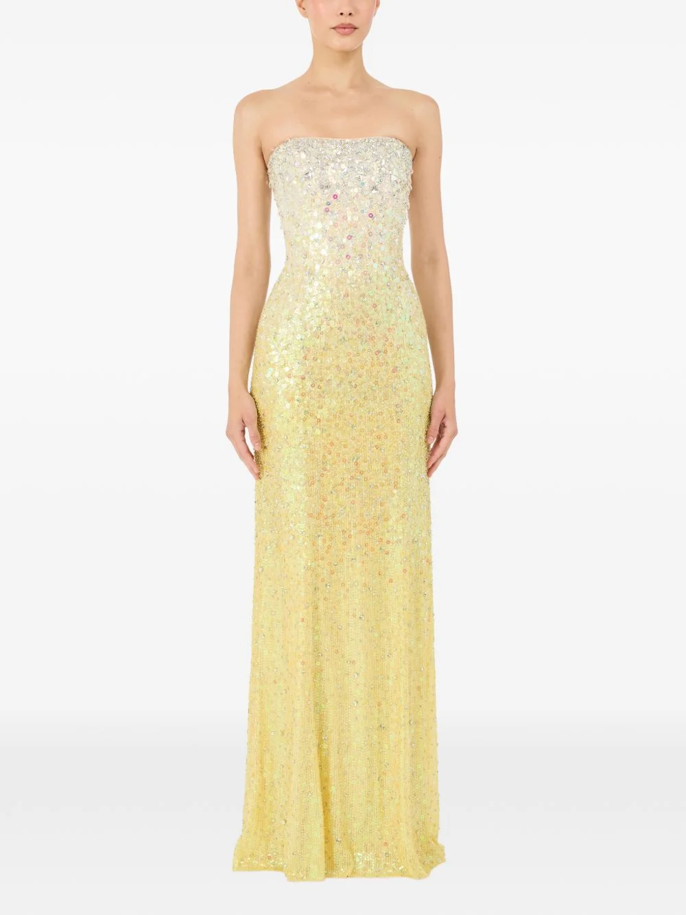 JENNY PACKHAM sequin embellished strapless maxi dress - Marle Saint ...